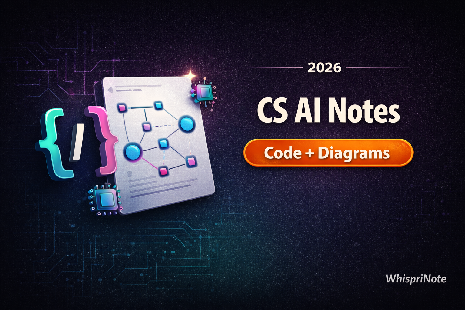 Whisprinote | AI lecture note taker, Transcription & study notes