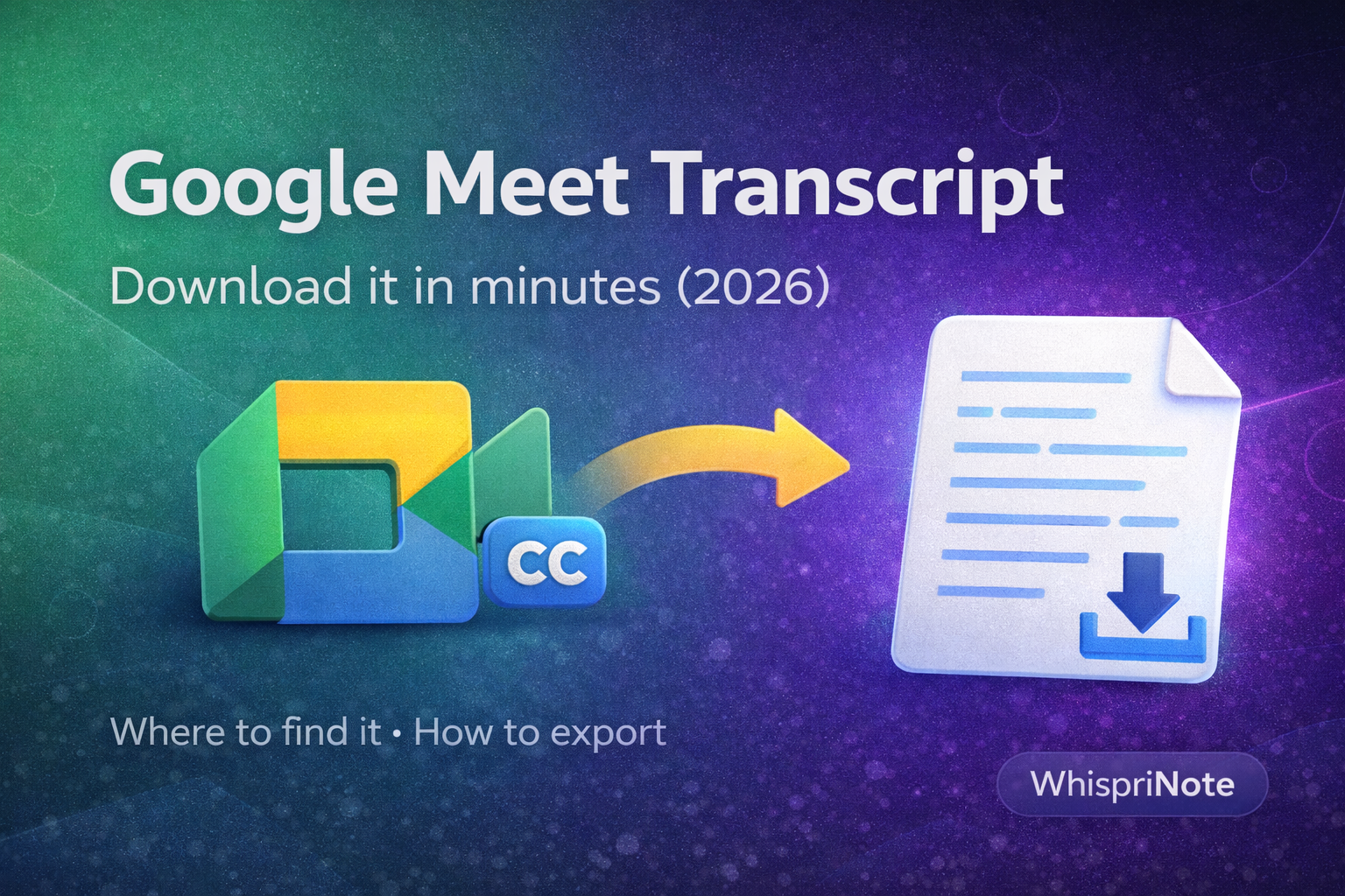 Whisprinote | AI lecture note taker, Transcription & study notes